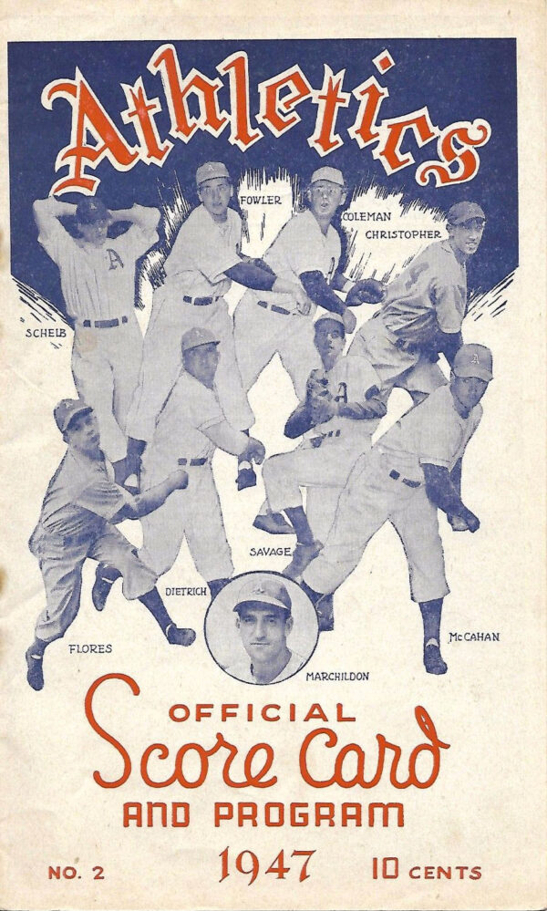 1947 Philadelphia Athletics Game Publications – SportsPaper.info