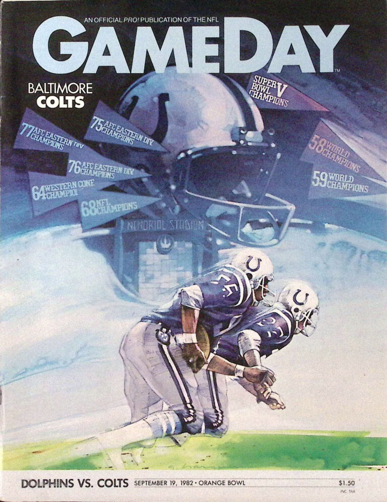 1982 Miami Dolphins Game Publications – SportsPaper.info